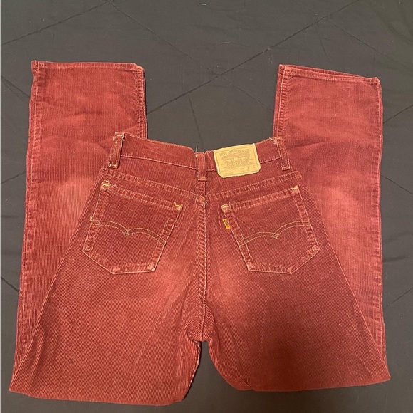 Levi's | Pants & Jumpsuits | 7s Vintage Levis Rust Colored Corduroy ...